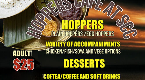Hoppers Cafe at SCC – Adult – Sinhalese Cultural Centre